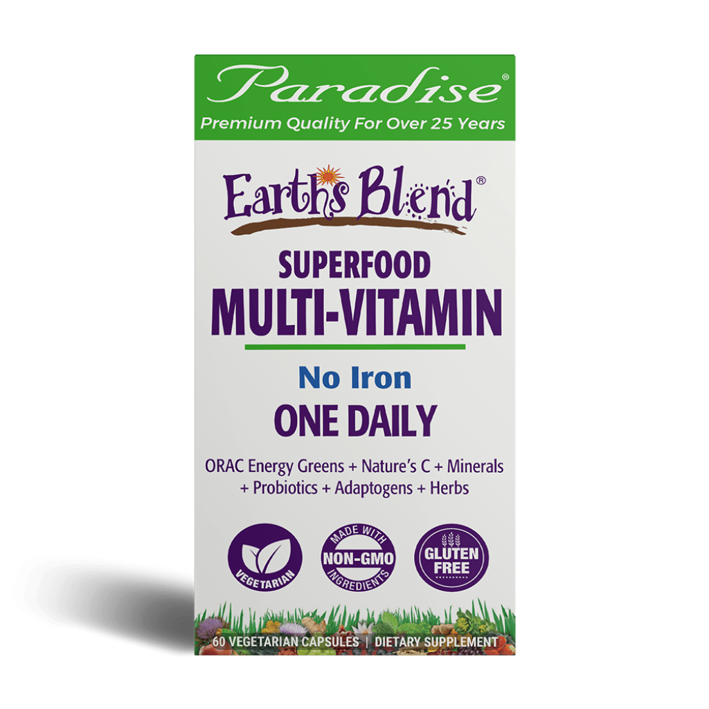 Earth’s Blend® Superfood Multivitamin No Iron - This Chick is Raw