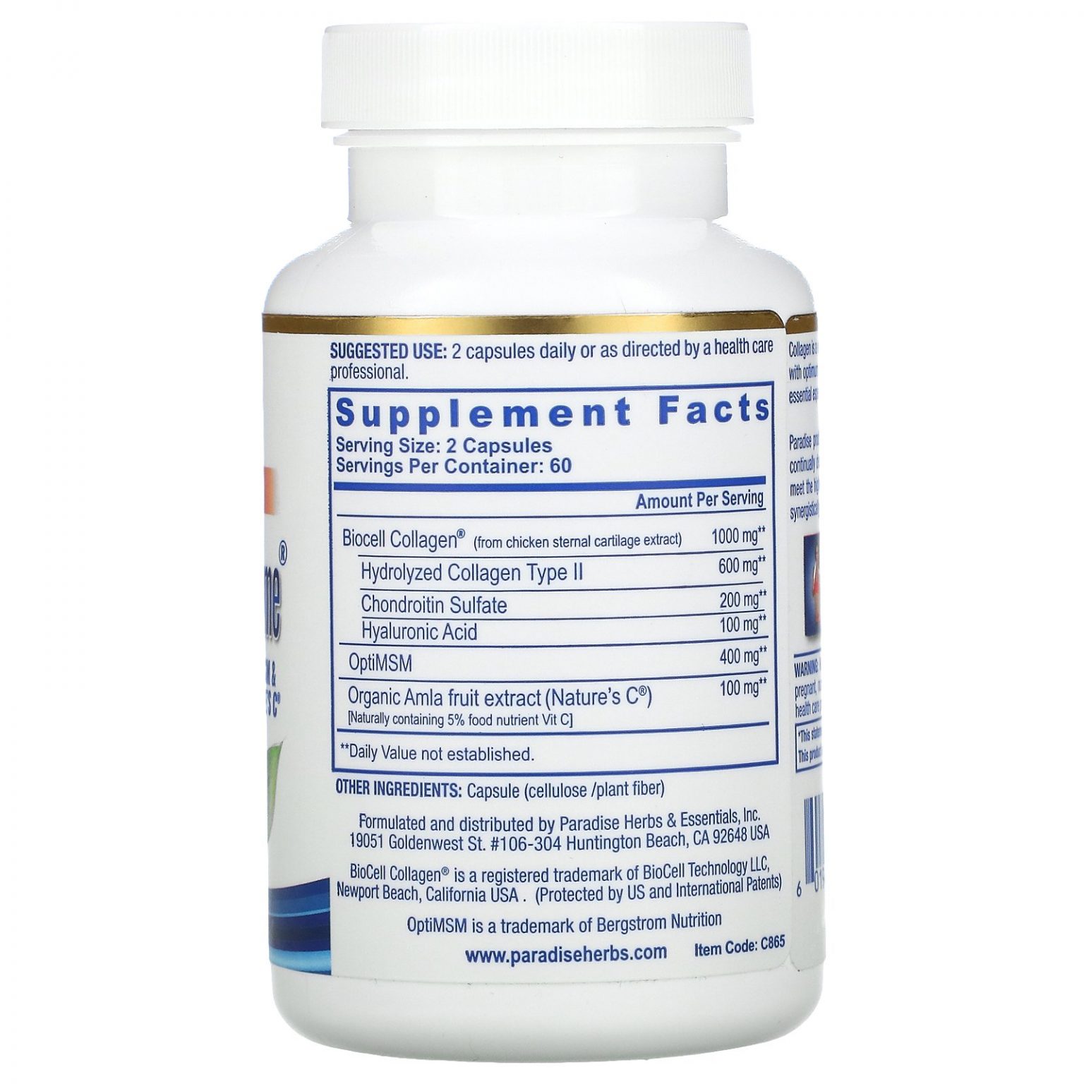 Collagen Extreme 750mg 60 Caps - This Chick is Raw